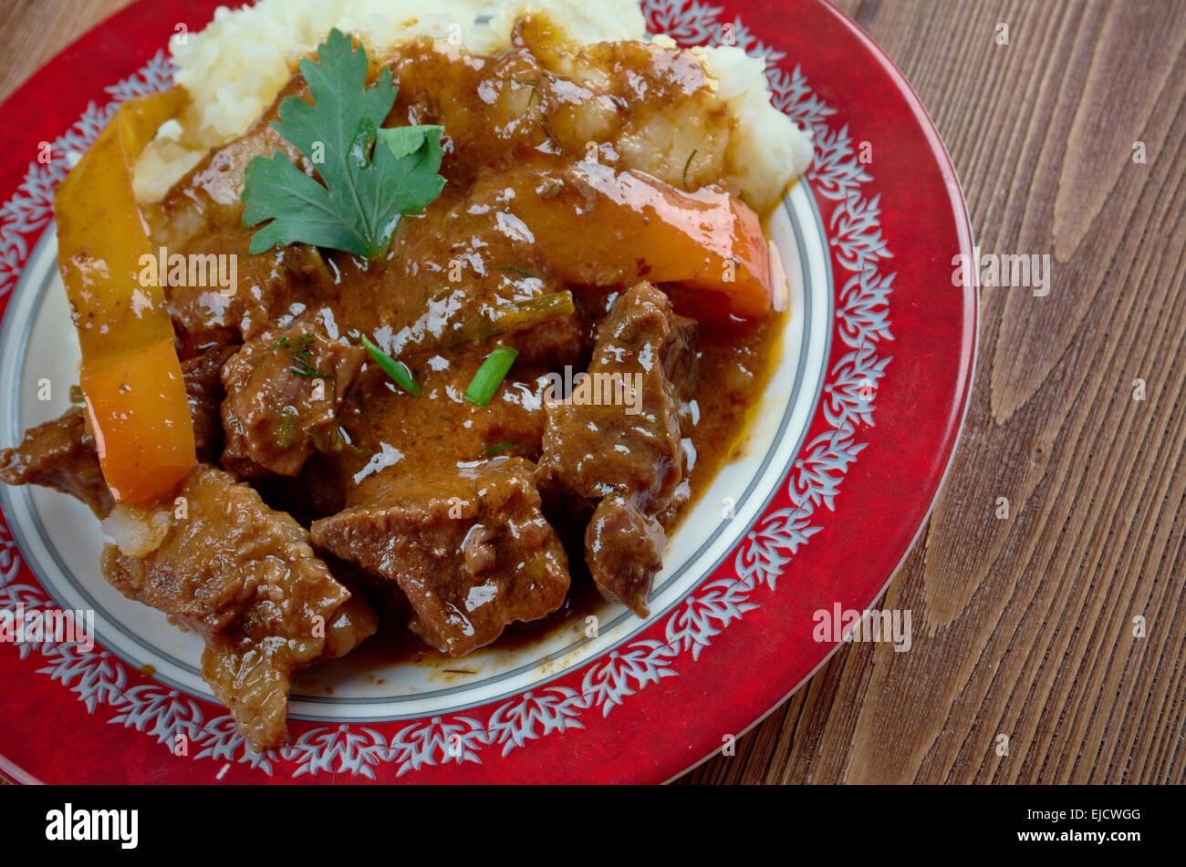Porkolt traditional hungarian food hi-res stock photography and images ...