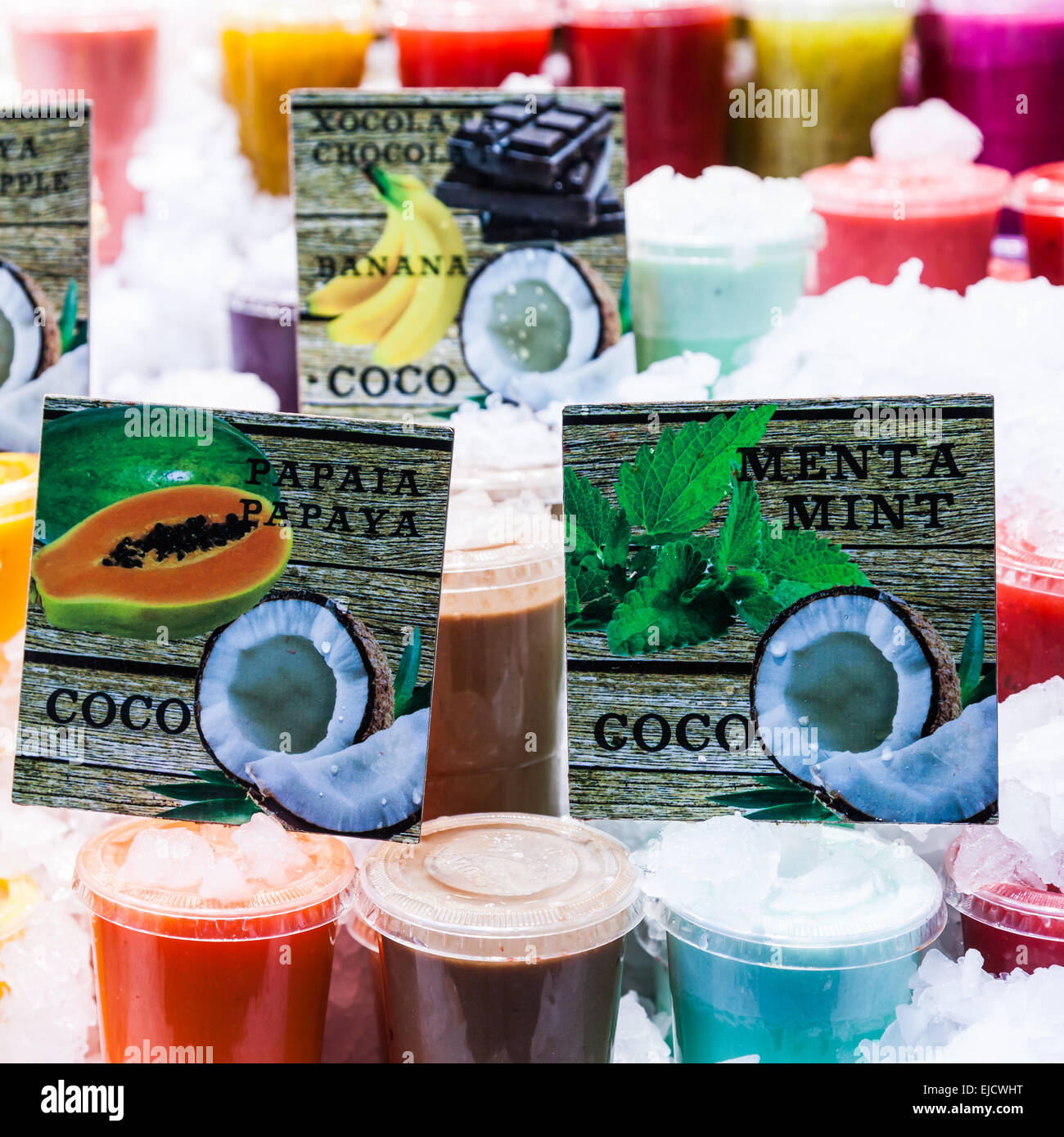 Fresh Fruit Juice Stock Photo - Alamy