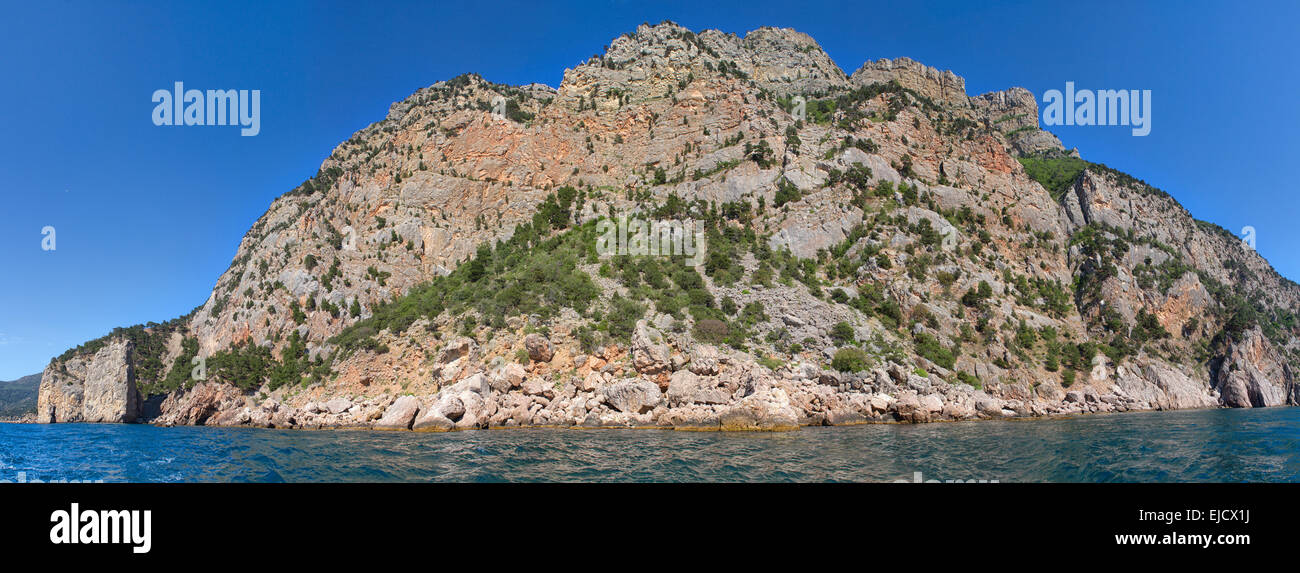Sea landscape with rocks on shore Stock Photo - Alamy