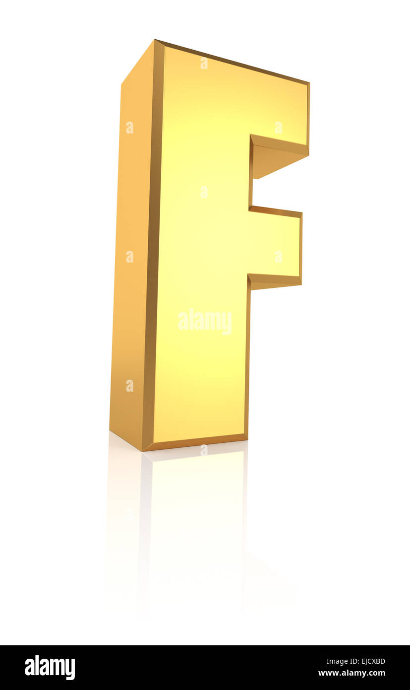 3d Letter F Stock Photo - Alamy