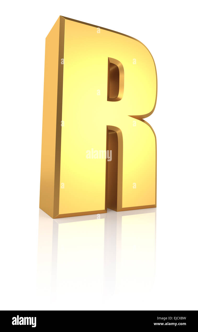 3d Letter R Stock Photo - Alamy