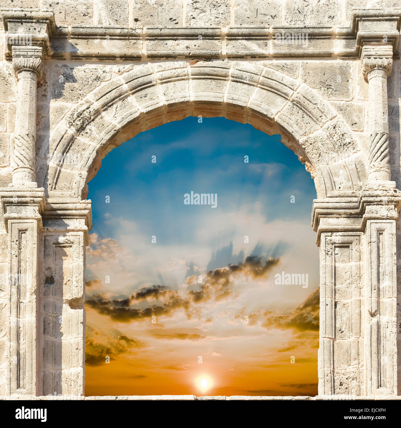 arch in the fortress Stock Photo - Alamy