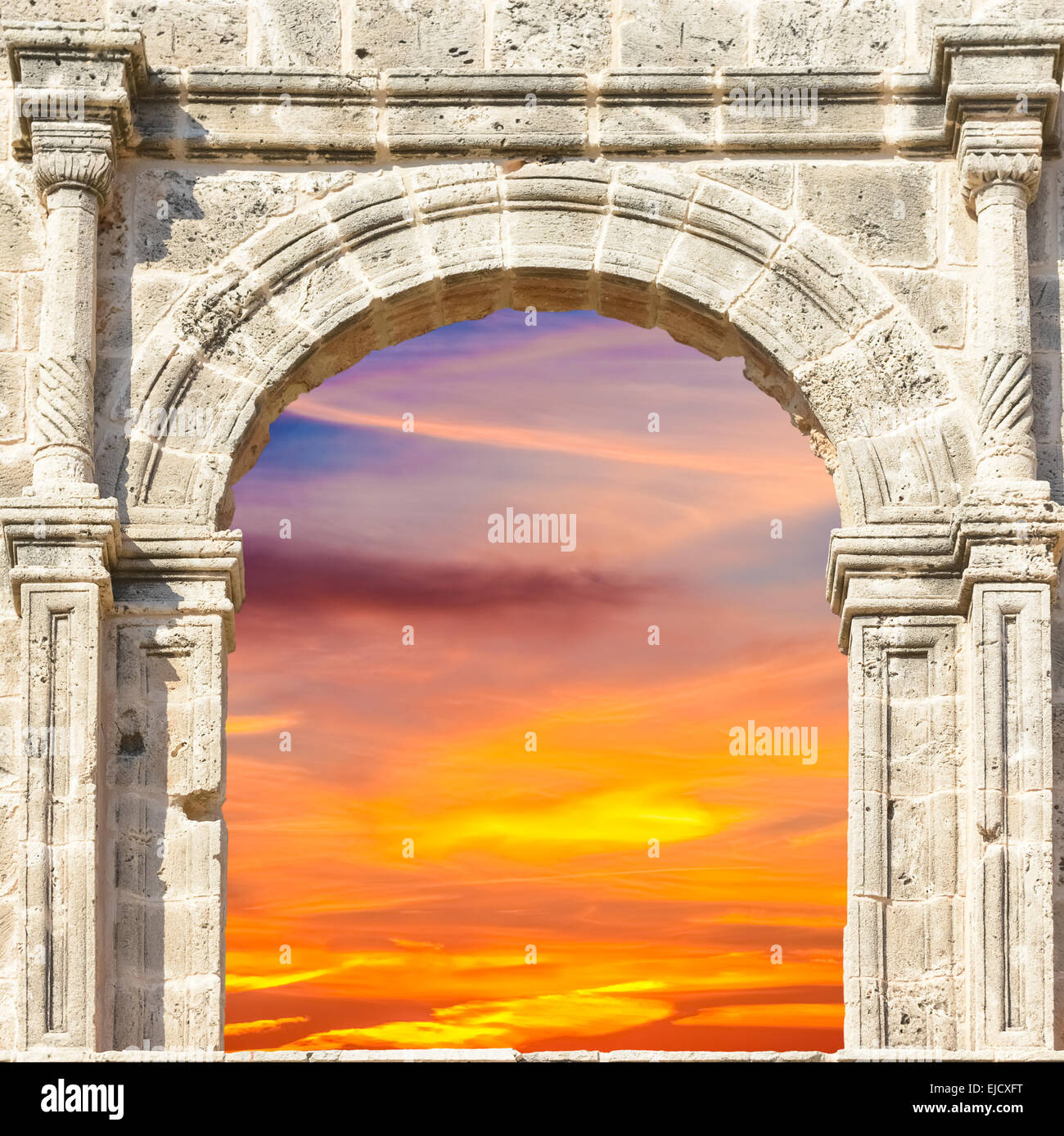 arch in the fortress Stock Photo - Alamy