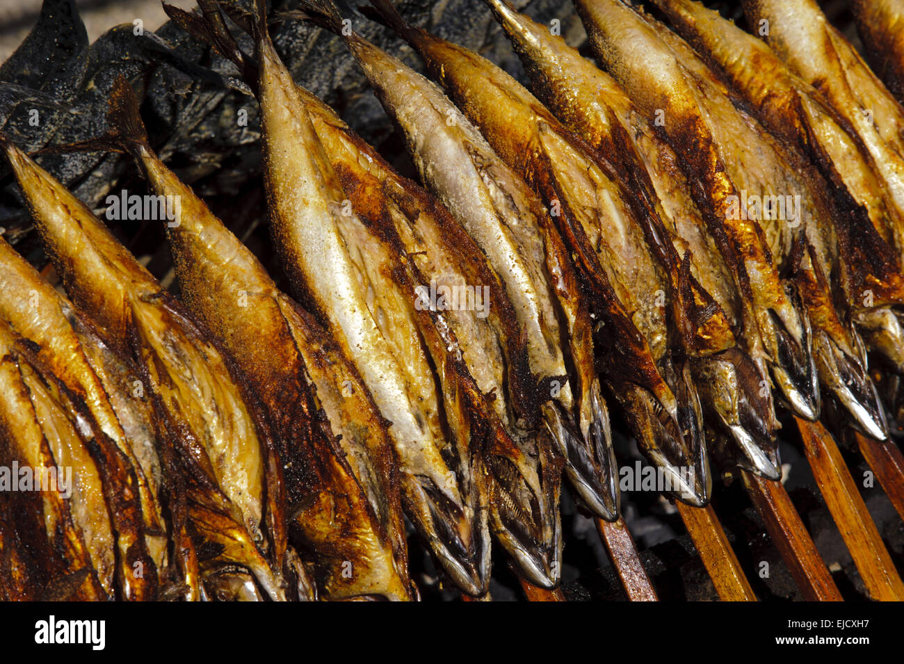 Oktoberfest food steckerlfisch fish hi-res stock photography and images ...