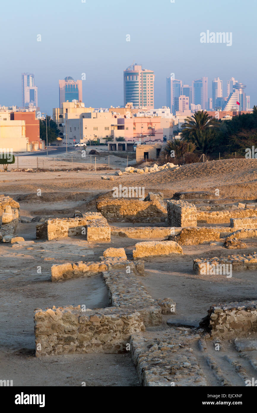 Old Bahrain Fort at Seef in late afternoon Stock Photo - Alamy