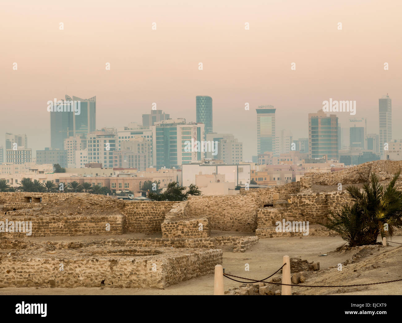 Old Bahrain Fort at Seef in late afternoon Stock Photo - Alamy