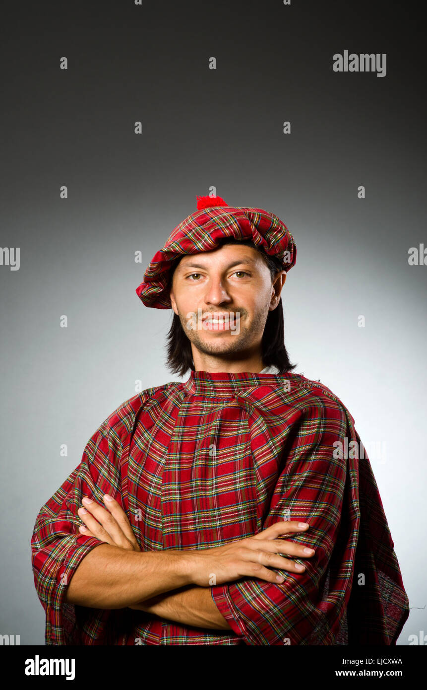 Funny scotsman in kilt hi-res stock photography and images - Alamy