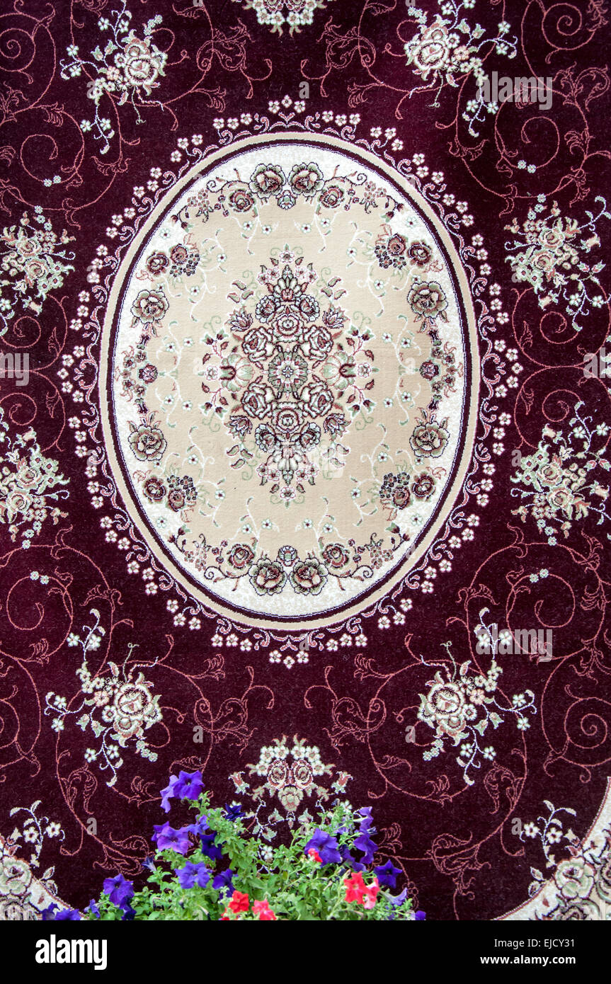 Arab carpet texture background hi-res stock photography and images - Alamy