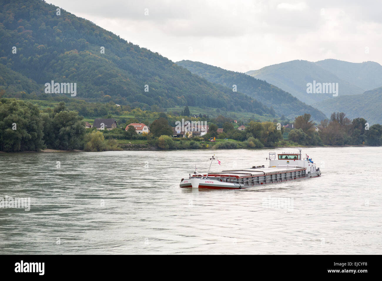 Cargo ship on danube river hi-res stock photography and images - Alamy