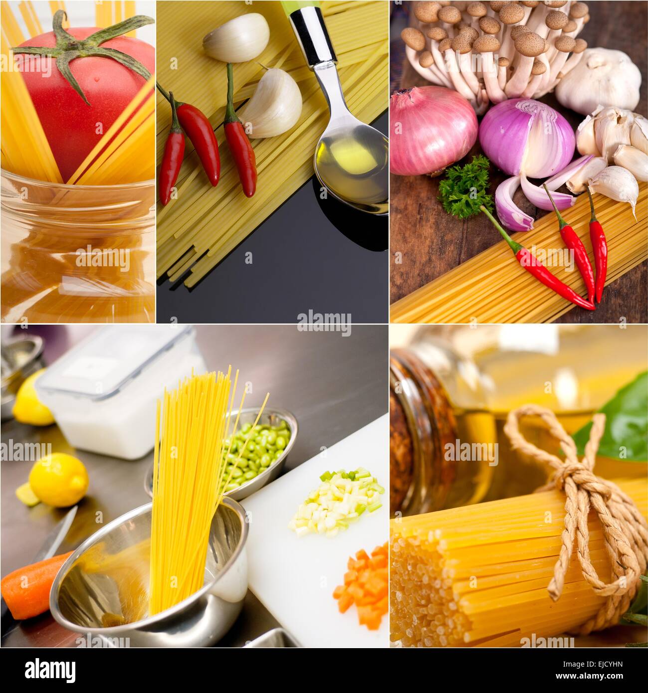 healthy Vegetarian vegan food collage Stock Photo - Alamy