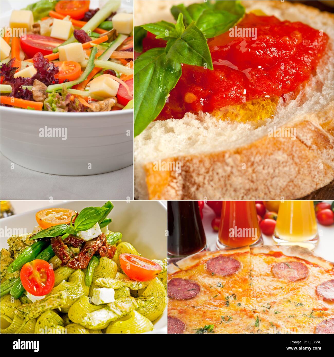 healthy Vegetarian vegan food collage Stock Photo - Alamy