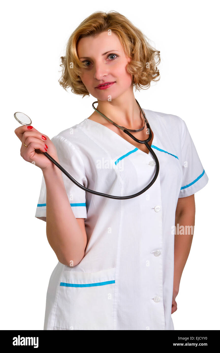 Friendly lady doctor hi-res stock photography and images - Alamy