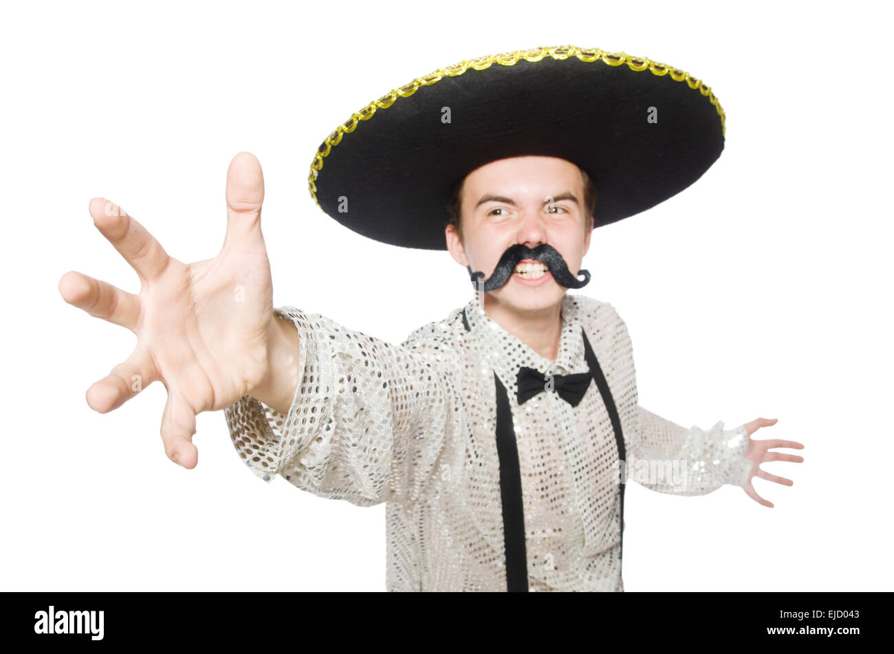 Funny mexican isolated on the white Stock Photo - Alamy