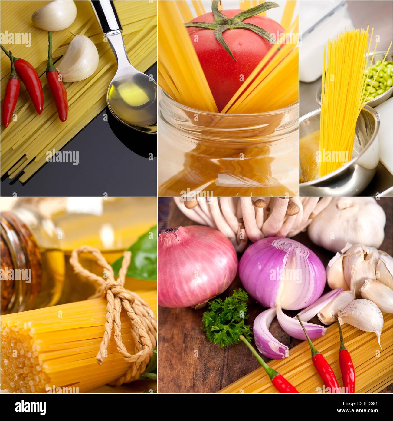 healthy Vegetarian vegan food collage Stock Photo - Alamy