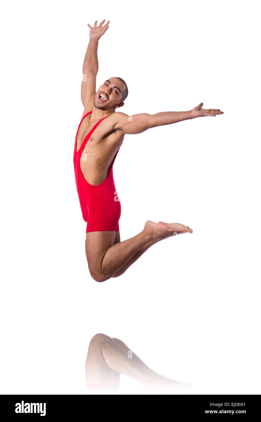 Wrestler jumping hi-res stock photography and images - Alamy