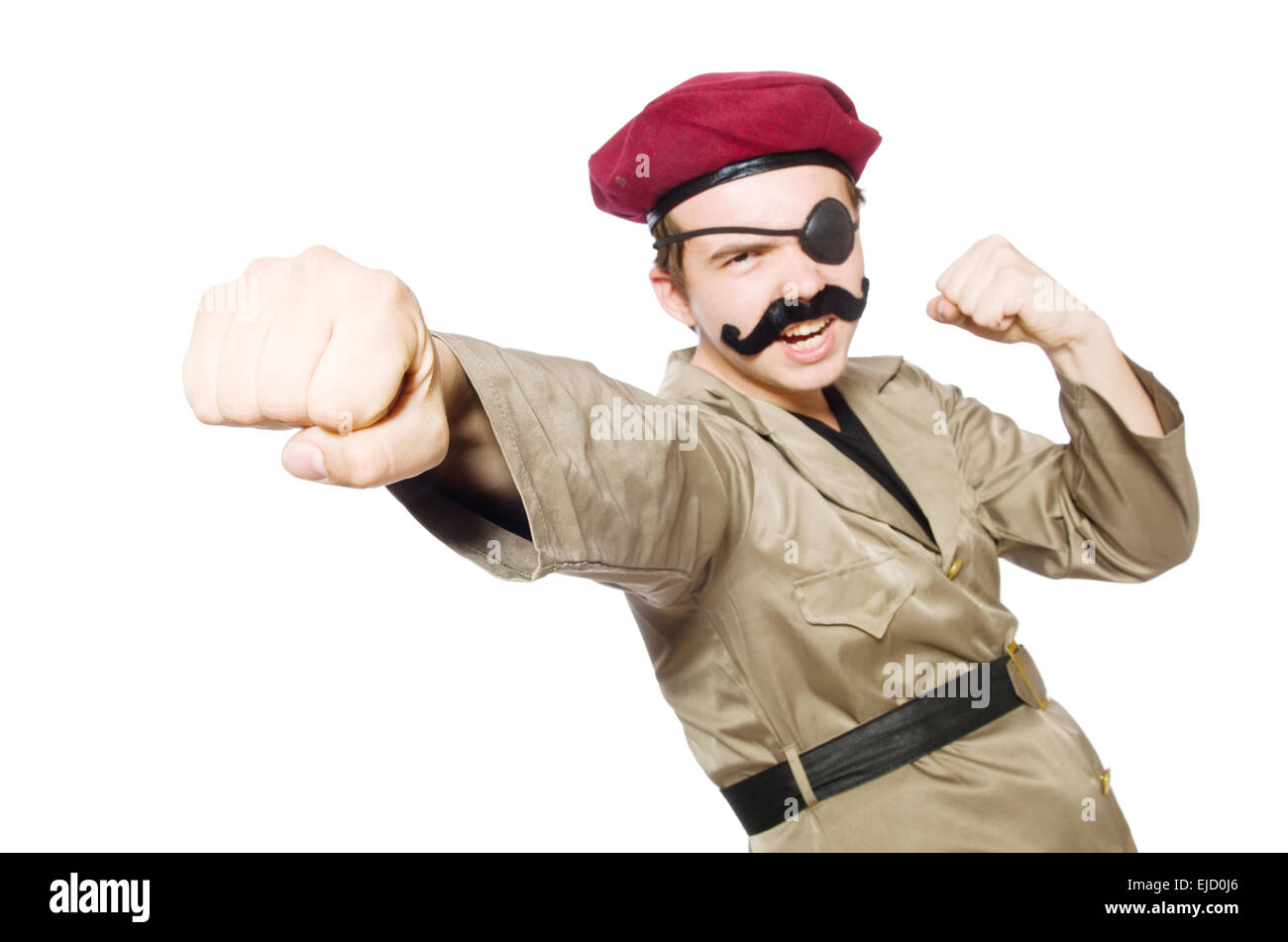 Funny soldier in military concept Stock Photo - Alamy