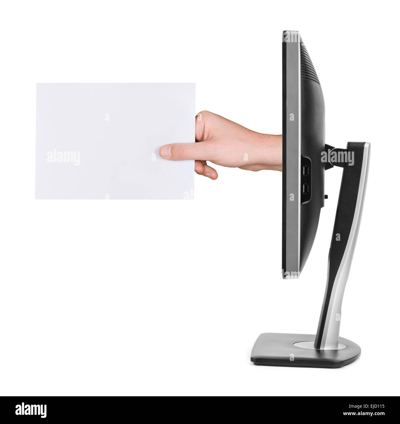 Blank monitor Cut Out Stock Images & Pictures - Alamy