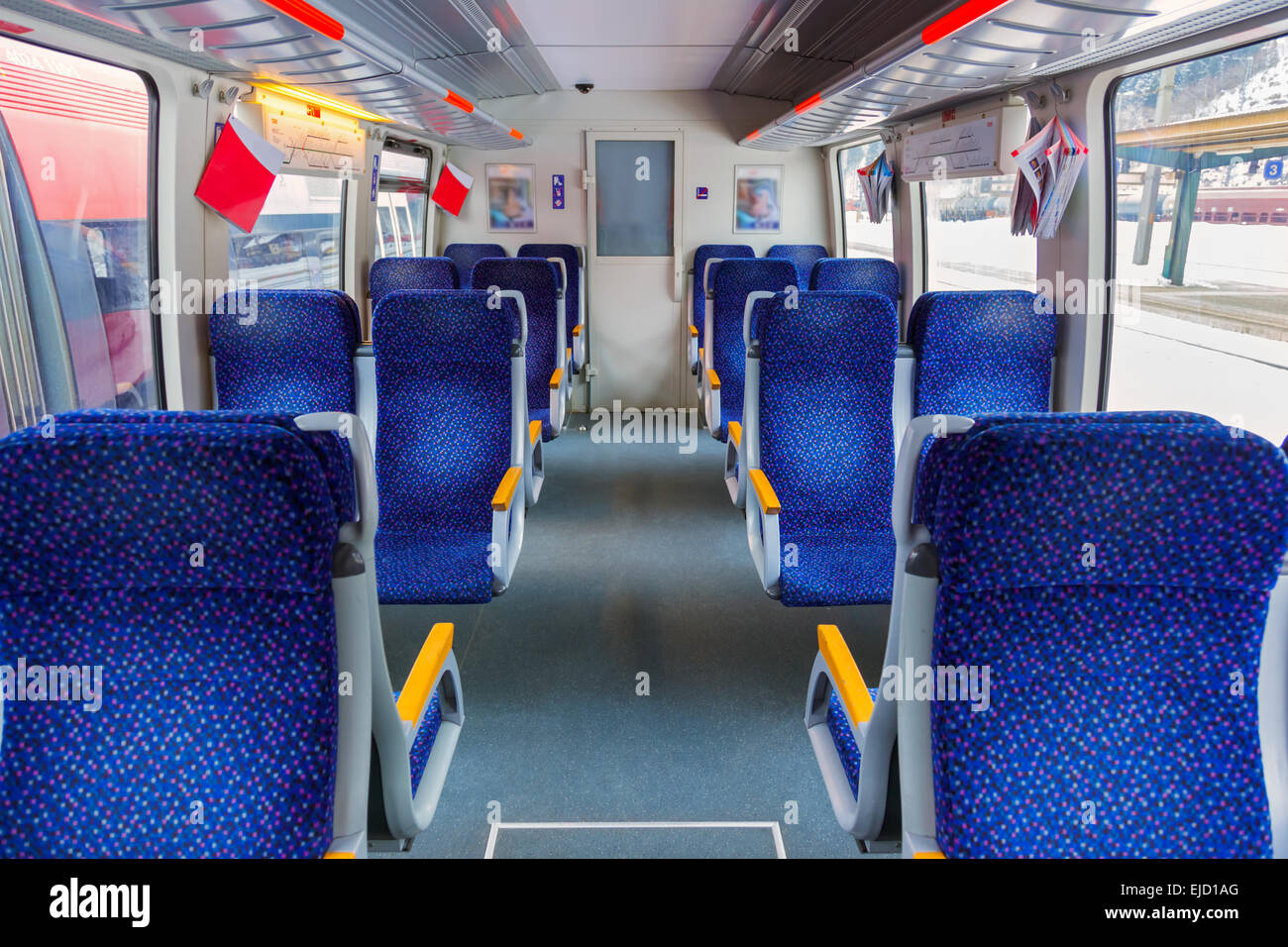 Interior of train Stock Photo - Alamy