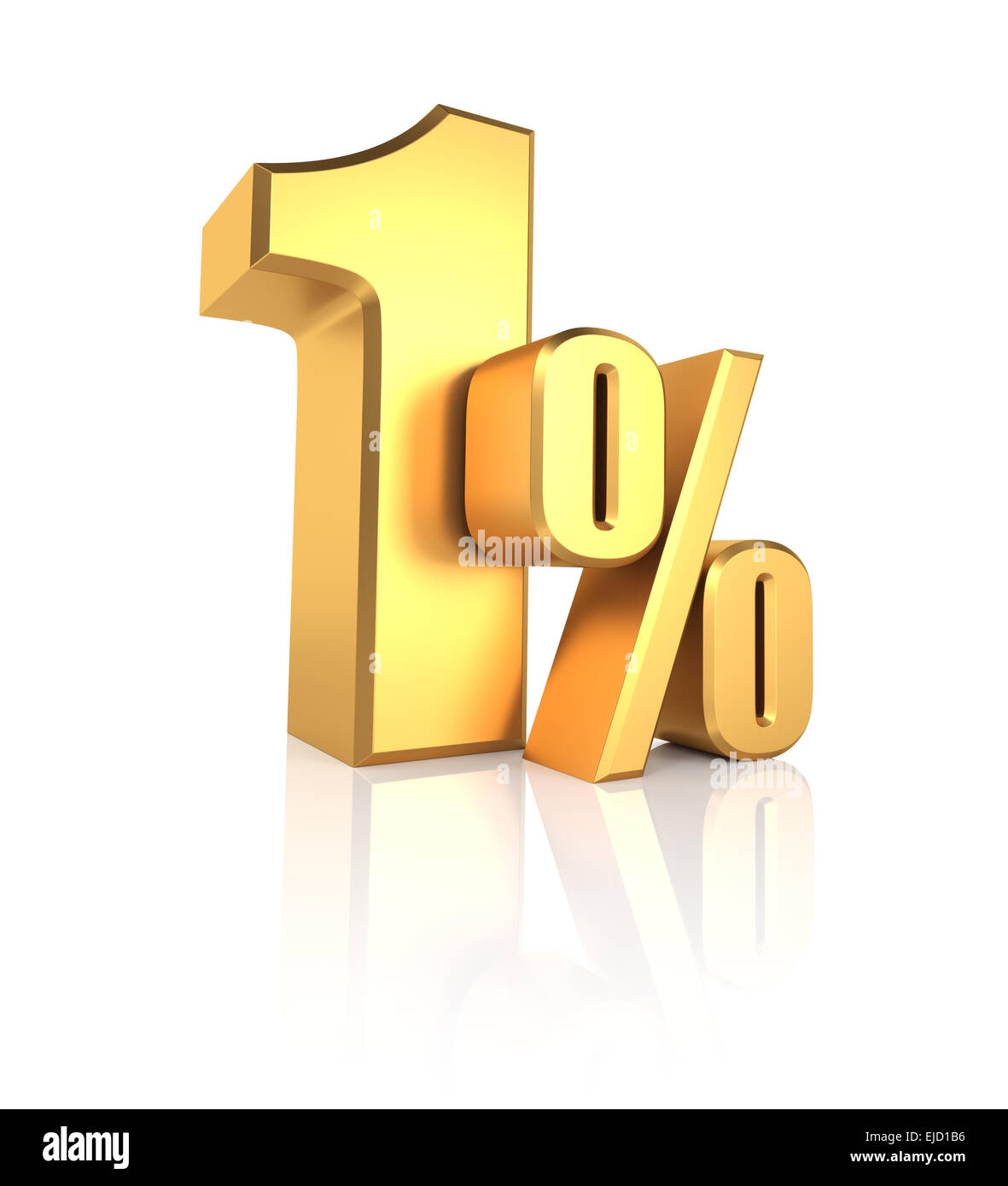 Gold 1 Percent Stock Photo - Alamy