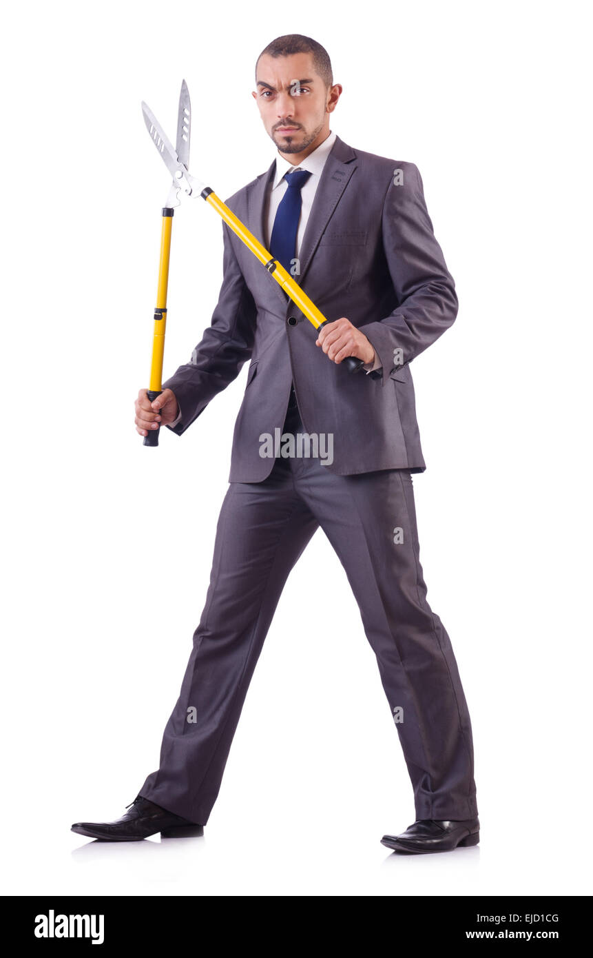 Garden cutting man Cut Out Stock Images & Pictures - Alamy