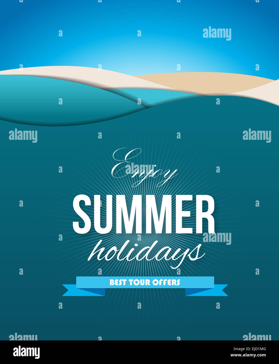 Summer background vector hi-res stock photography and images - Alamy