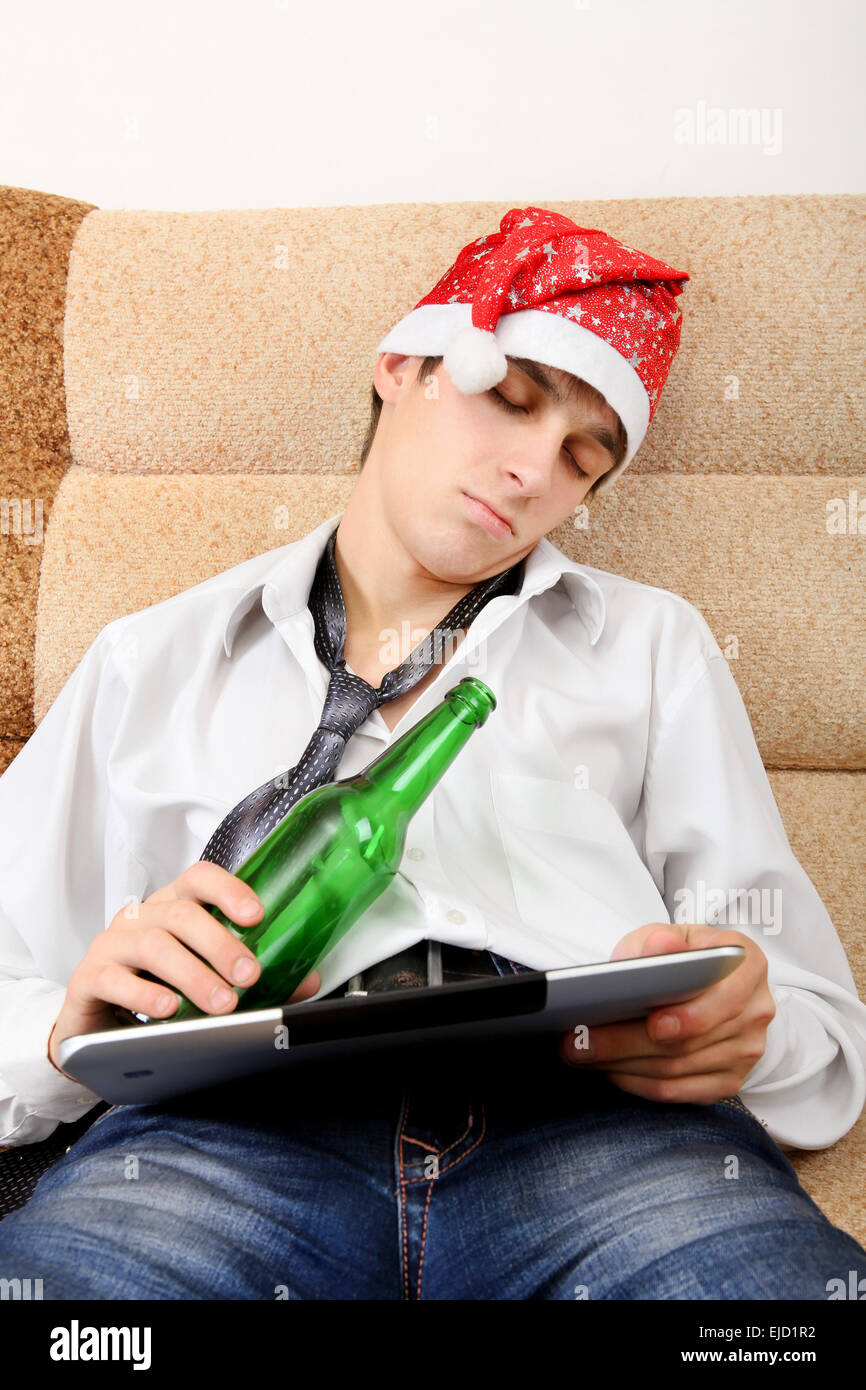 Drunken teenager sleeping hi-res stock photography and images - Alamy
