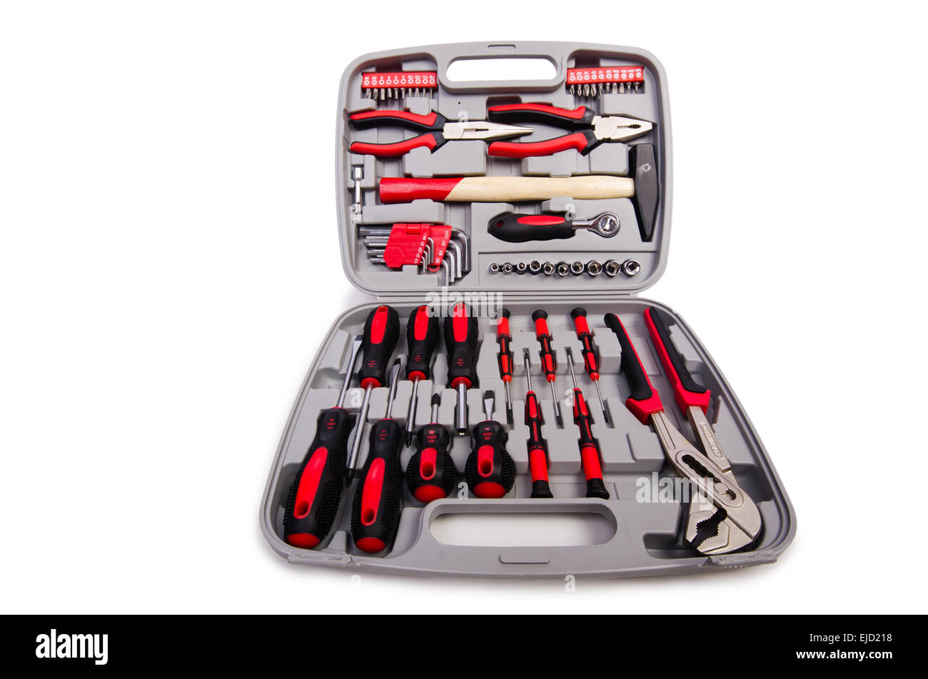 Toolkit isolated on the white background Stock Photo - Alamy