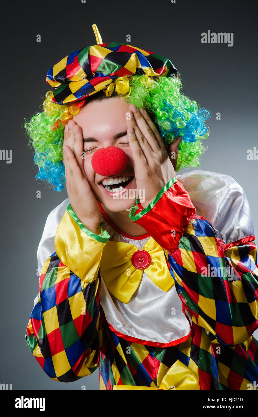 Funny clown in humor concept Stock Photo - Alamy