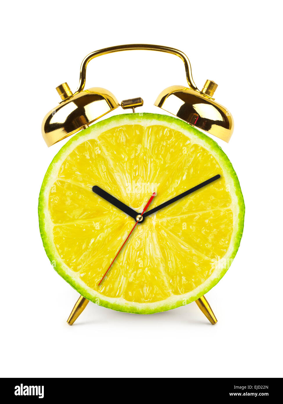 Clock made of fruit Stock Photo - Alamy