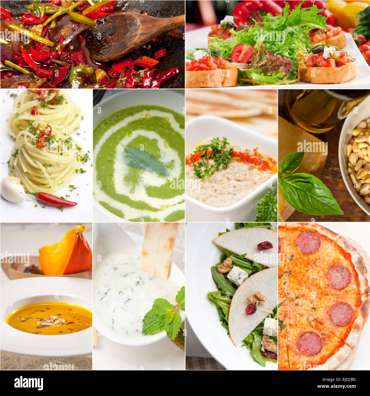 Food collage hi-res stock photography and images - Alamy