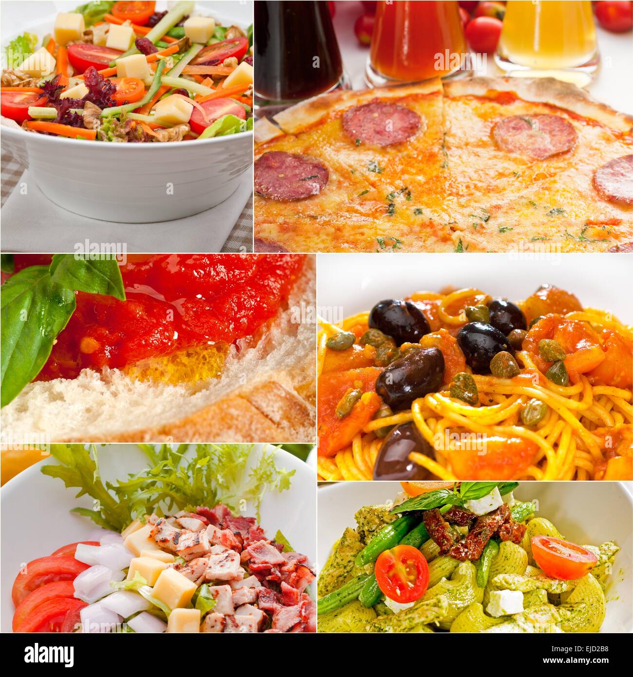 healthy Vegetarian vegan food collage Stock Photo - Alamy