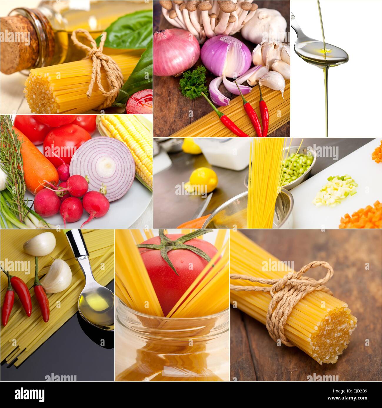 healthy Vegetarian vegan food collage Stock Photo - Alamy