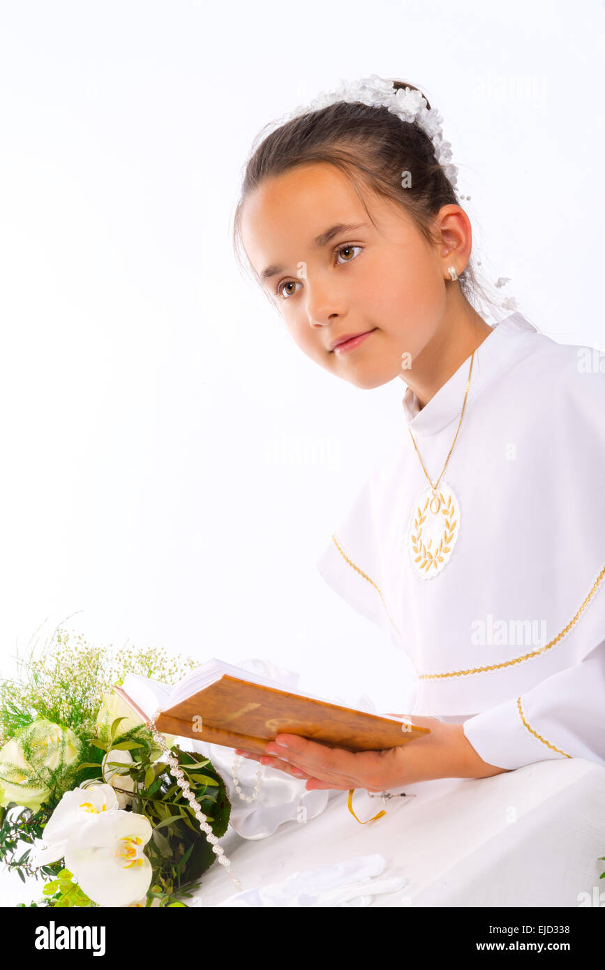 First Holy Communion Stock Photo - Alamy
