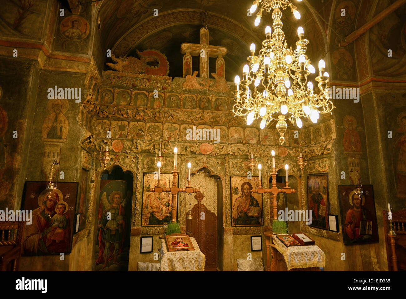 Wonderful interior ceiling of an Orthodox church Stock Photo - Alamy