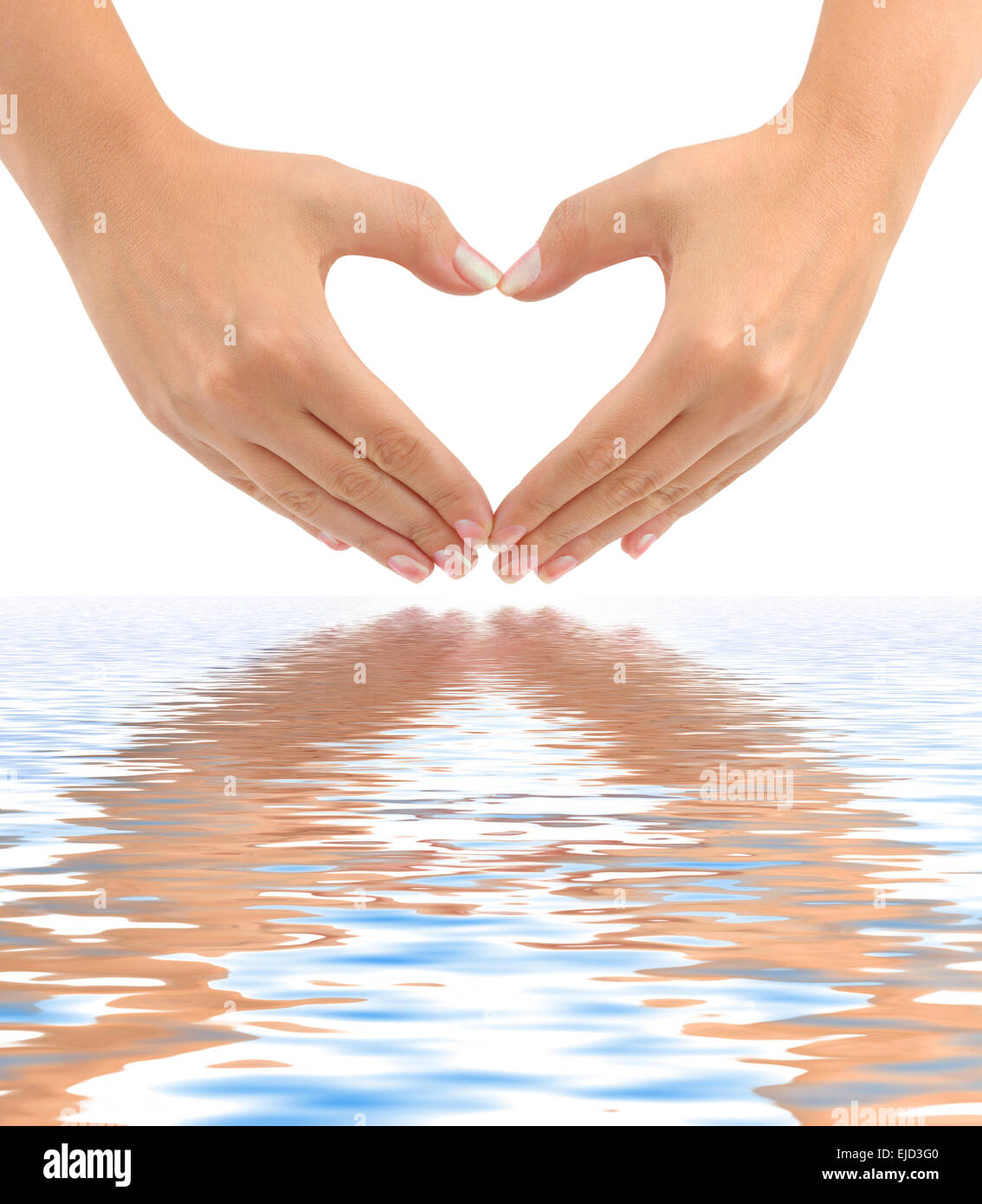 Wave hands gesture of hello or goodbye sign hi-res stock photography ...