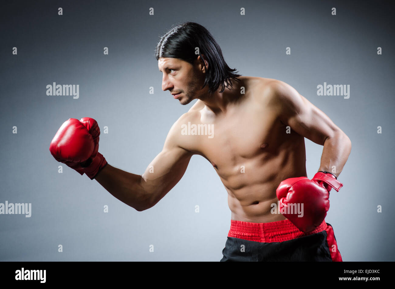 Martial arts fighter at the training Stock Photo - Alamy