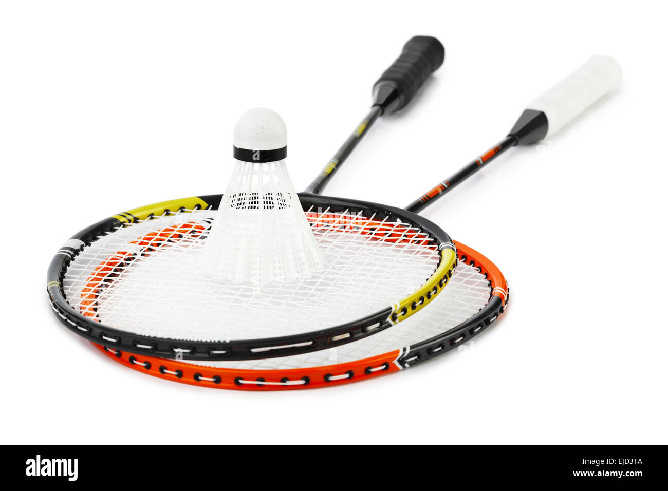 Badminton racket and shuttlecock Stock Photo - Alamy