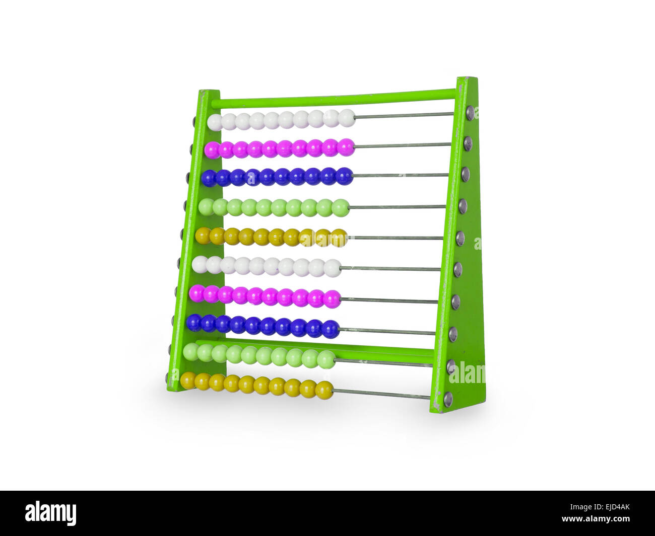 Old abacus isolated on a white background Stock Photo - Alamy
