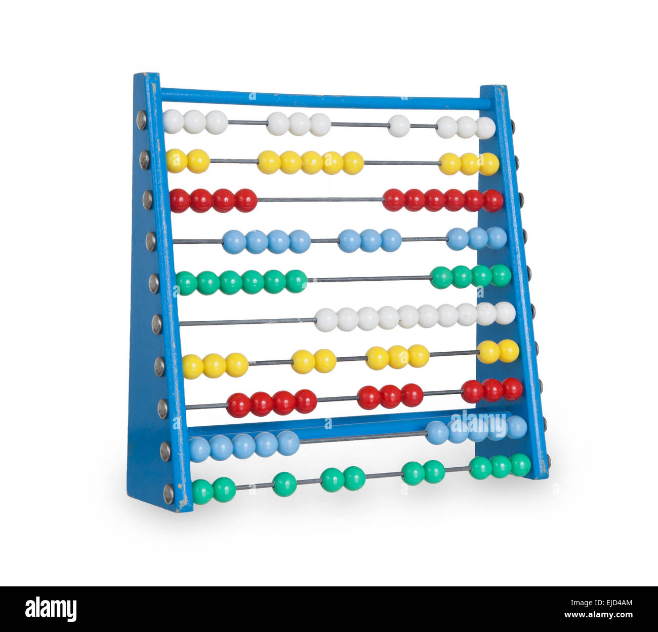 Old abacus isolated on a white background Stock Photo - Alamy