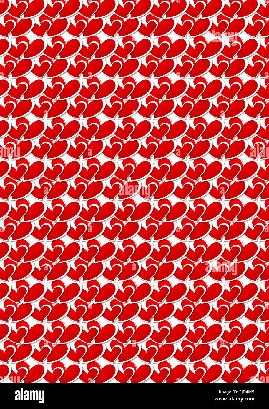 Red hearts pattern hi-res stock photography and images - Alamy