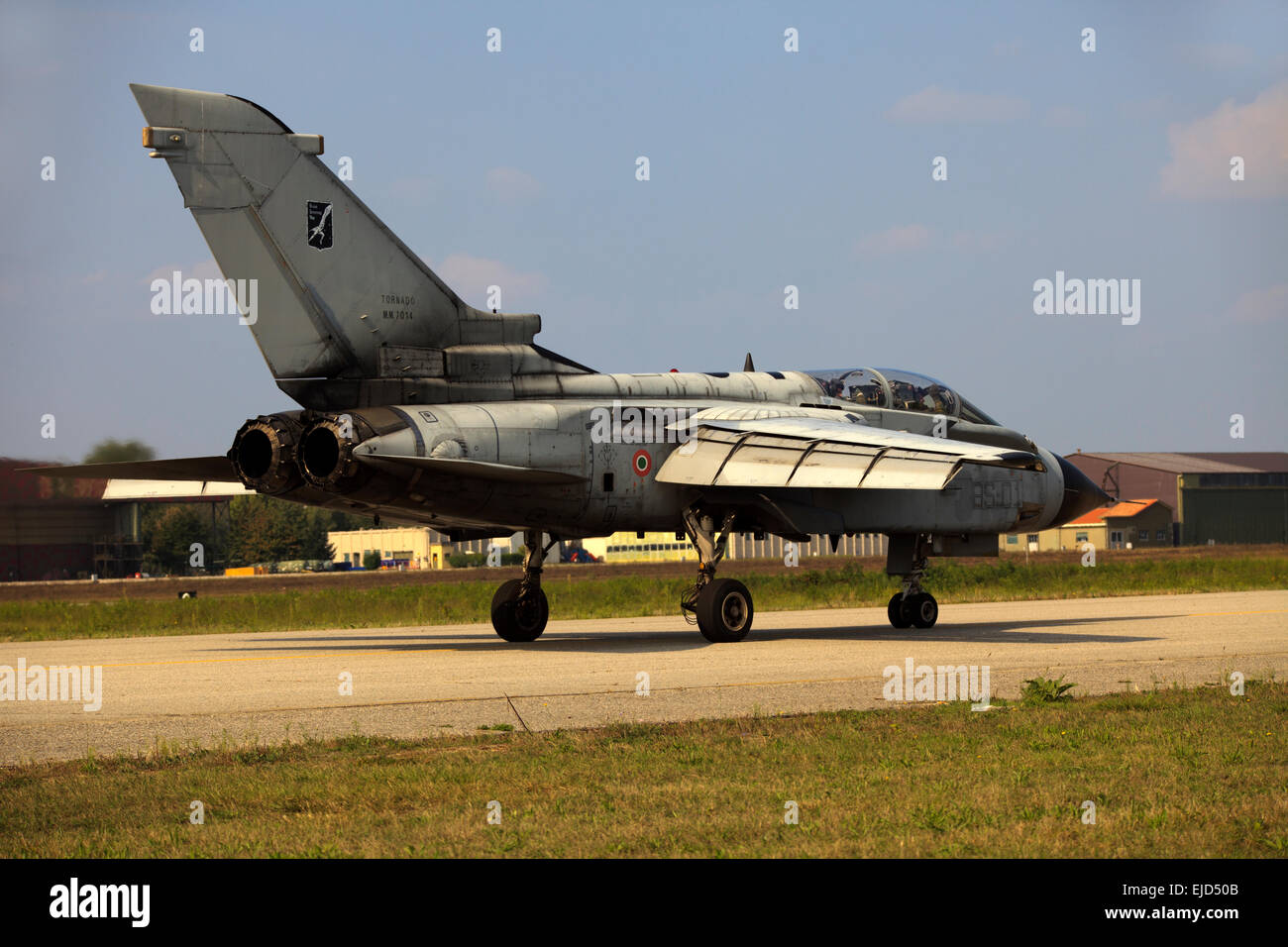 Military airbase Cameri, the Italian acrobatic team "Frecce Tricolori ...