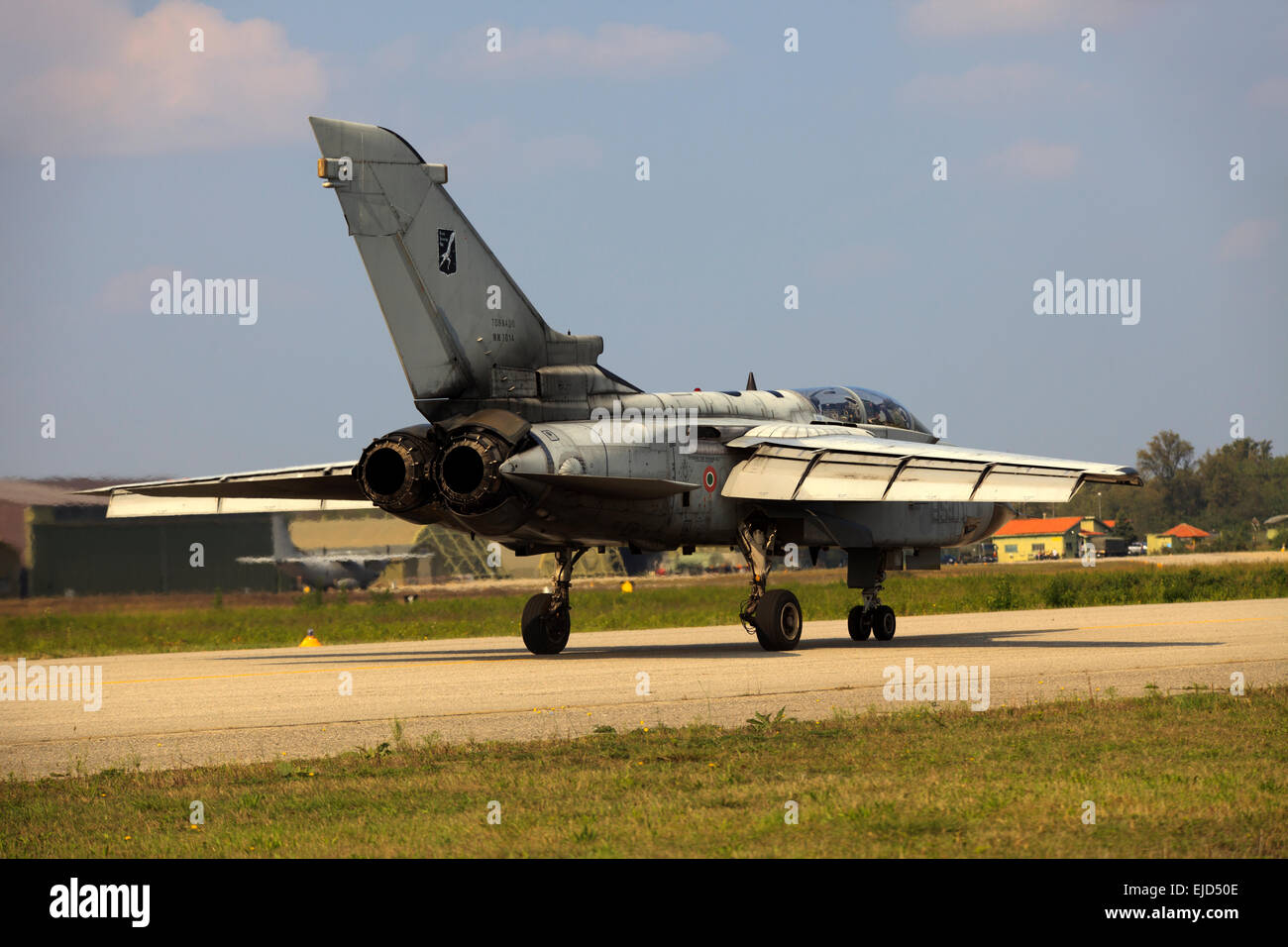 Military airbase Cameri, the Italian acrobatic team "Frecce Tricolori ...