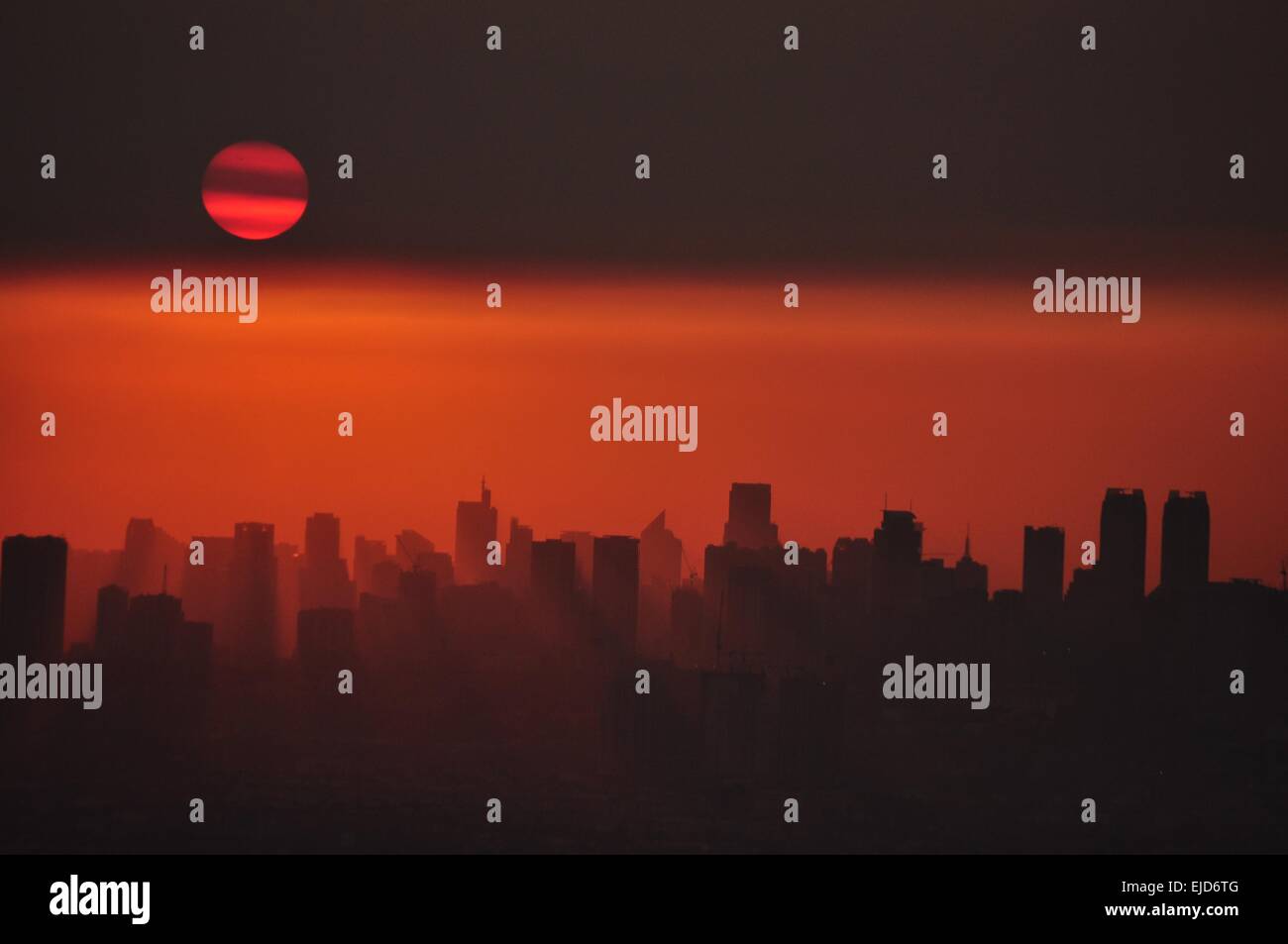 Sunset over Manila, Philippines, Asia Stock Photo - Alamy