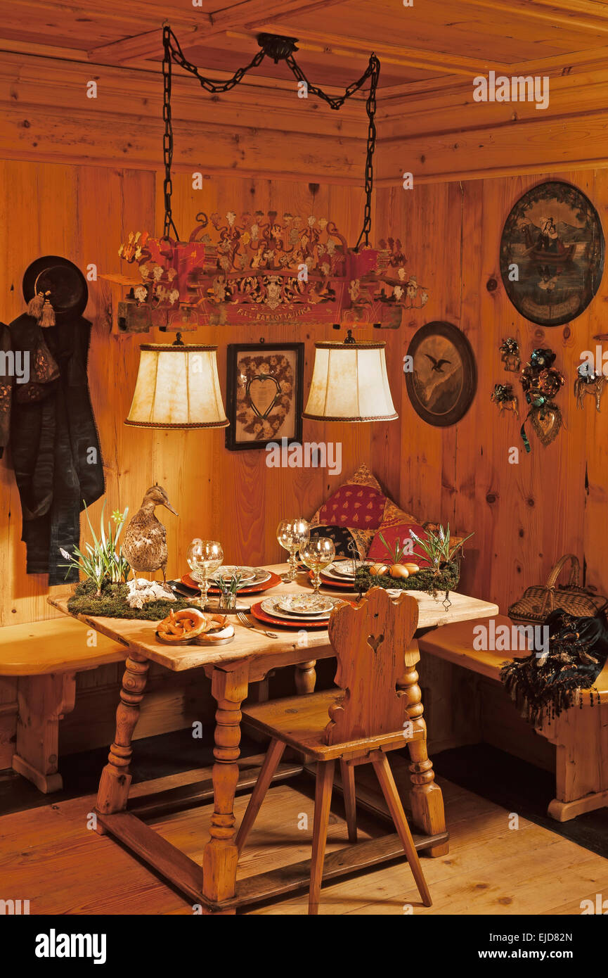 Bavarian farmhouse parlour, Nuremberg, Middle Franconia, Bavaria ...