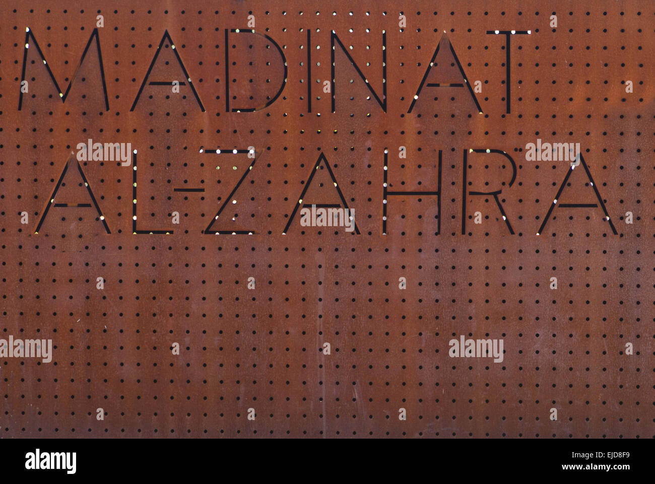 Museum letters of Medina Azahara Madinat al-Zahra, archeological site ...