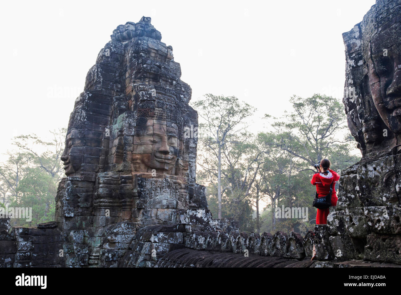 Cambodia, Siem Reap, Angkor Wat, Bayon Temple Stock Photo - Alamy