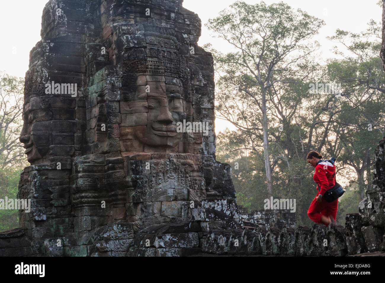 Cambodia, Siem Reap, Angkor Wat, Bayon Temple Stock Photo - Alamy