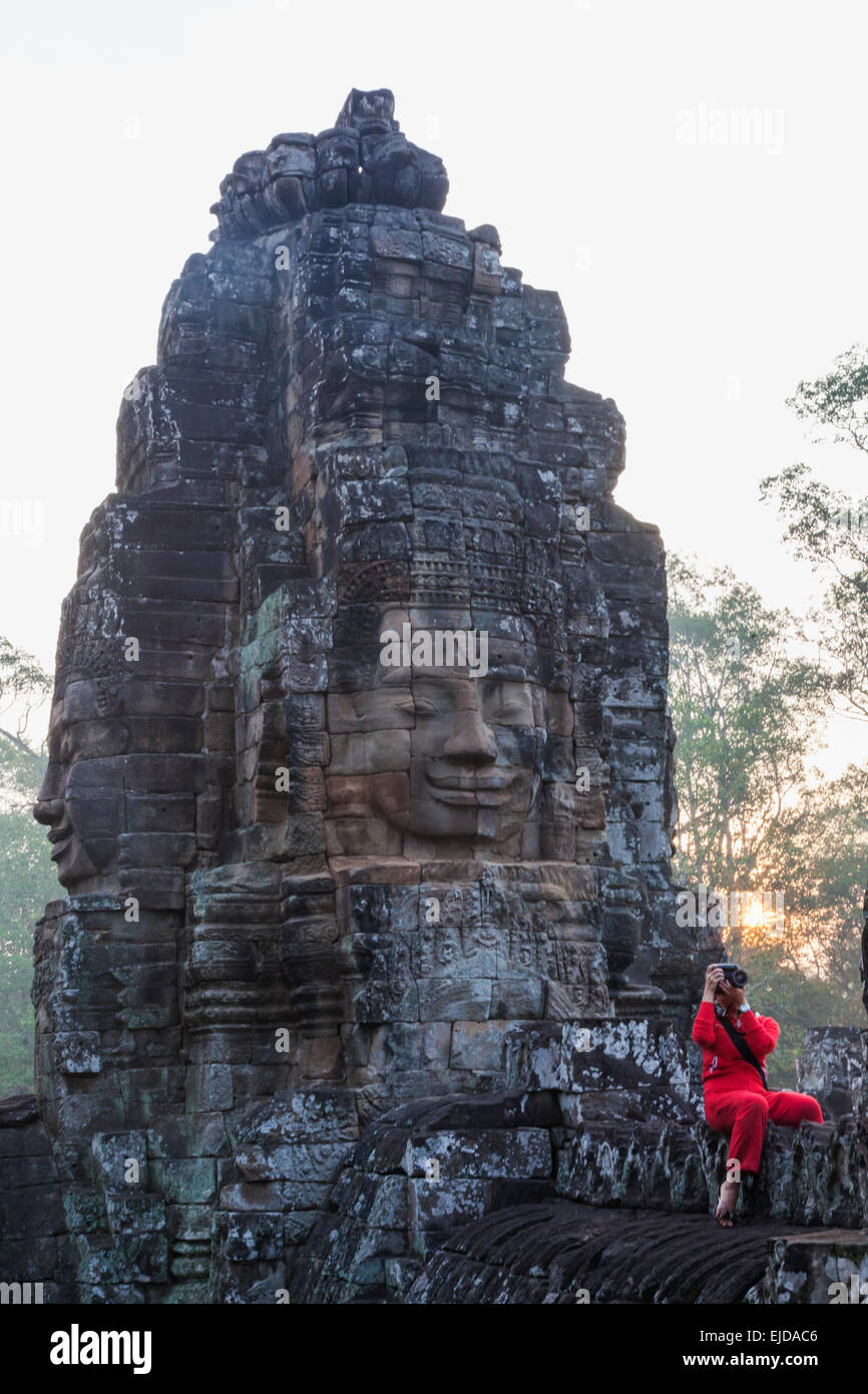 Cambodia, Siem Reap, Angkor Wat, Bayon Temple Stock Photo - Alamy