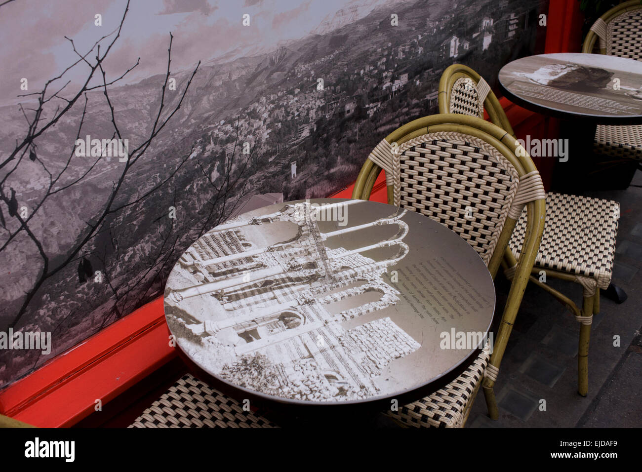 The Bekaa Valley and ancient ruins of Gerrha in Lebanon outside a ...