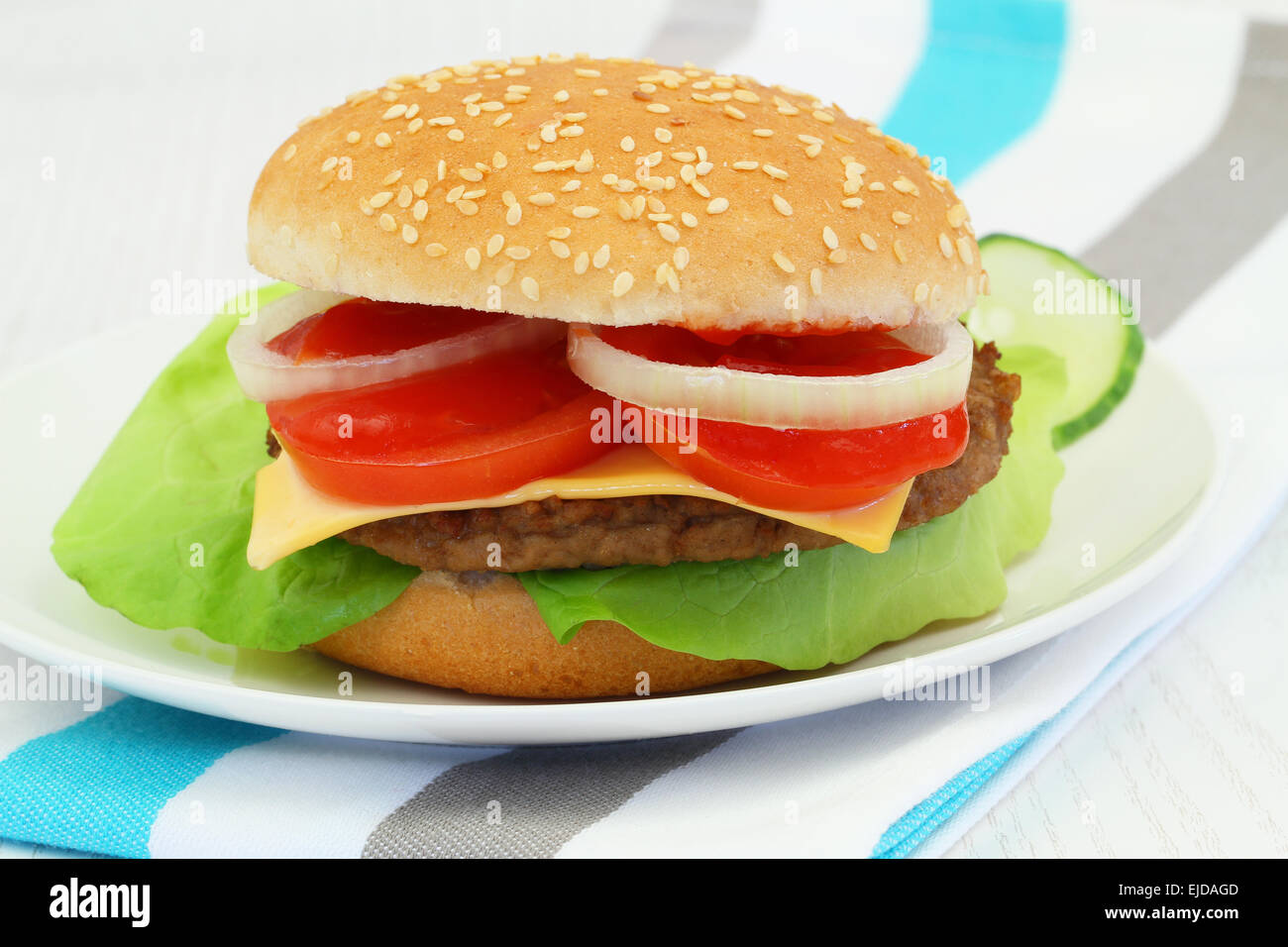Soft burger bun hi-res stock photography and images - Alamy